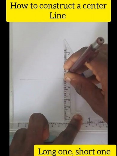 How to construct a center line in engineering