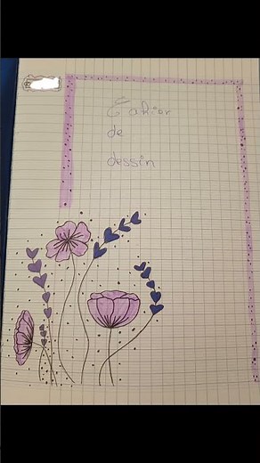 Idée page de garde pour cahier de dessin✨ (fait par moi)