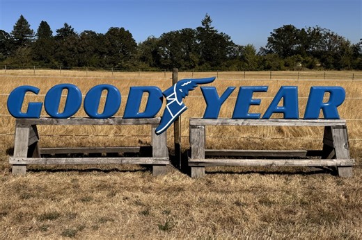 No Reserve: Porcelain Goodyear Sign