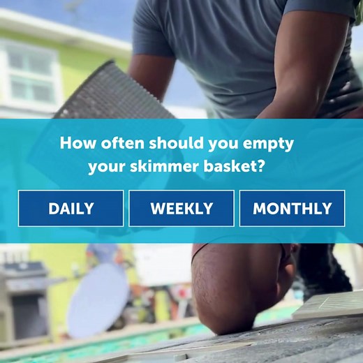 You should clean these out weekly or daily, depending on weather conditions or the amount of debris. It's a simple routine that does wonders for your pool’s filtration! 💦 Be honest, how often do you clean yours? 😉 #Leslies #WeKnowPools | Leslie's