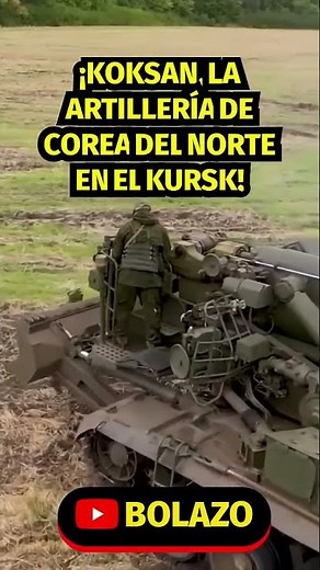 ☢️¡KOKSAN, LA PODEROSA ARTILLERÍA DE COREA DEL NORTE EN ACCIÓN EN EL KURSK!☢️ #ucrania #shorts