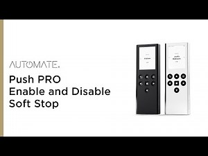 Automate | Push PRO | Enable and Disable Soft Stop