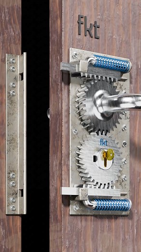 2.8M views · 10K reactions | Auto locking door latch for doors  #shorts #lock #latch #shortvideos #shorts #lock #latch #shortvideos #shortvideos #lock #gate #ideas #3d #3danimation #security #fbviral #accesscontrol #homesecurity #doorsroblox #doorlock #doorhanger #doorlovers #door #doorhandle #fb #foryouシ #2024trends | Animamotion | Facebook