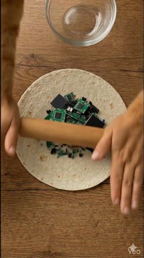 1000 Chips vs. Rolling Pin 🔌😱 #asmr #satisfying #satisfyling