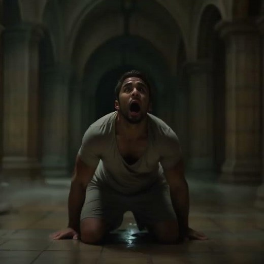 AI transformation: Man turns into woman in castle hall