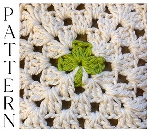 Shamrock Granny Square Crochet Pattern - Etsy