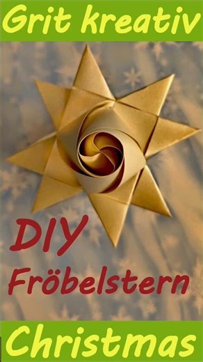 Anleitung Fröbelstern: Blumennase an den Fröbelstern falten - ich arbeite an 10 weiteren Varianten