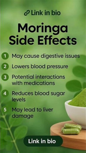 Top 10 Moringa Side Effects ☘️ Find the purest version of Moringa in my Bio #moringa #sideeffects