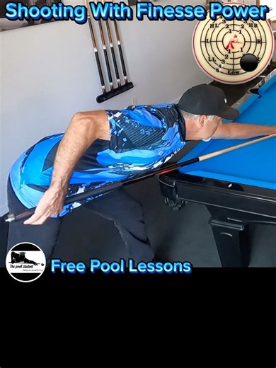 Shooting with finesse power (Free Pool Lessons)