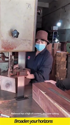 Have you ever seen redwood cut mechanically? #wireworks