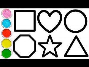 Shapes drawing for kids, Learn 2d shapes, colors for toddlers | Preschool Learning,Educational video