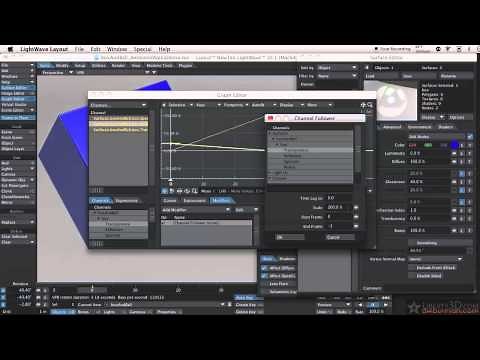 LightWave Basics Tutorial: Animating Surface Transparency Over Time