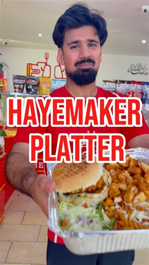 18 reactions |  The Haymaker Platter isn’t for the lightweights — this one’s built for champions 壘 Knockout Mix Burger ✅ Chicken & Chips ✅ Pasta loaded with cheese ✅ Pure power on a plate — only at Knockout Kitchen  #FoodieUK #ManchesterEats #KnockoutKitchen #FoodPorn #CheatMeal | Knockout Kitchen | Facebook