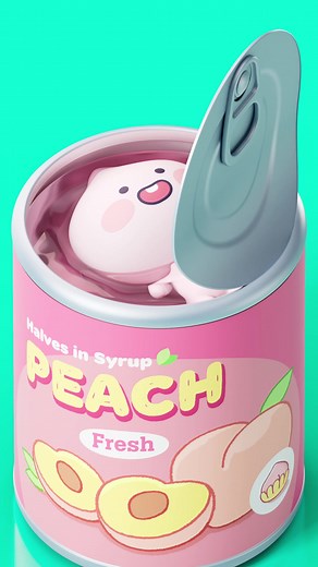 Surprise PeachFiv 3D Animation