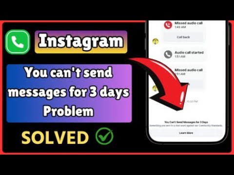 Fix You Can’t Send Messages for 3 Days on Instagram (2025) | Instagram Message Ban Problem