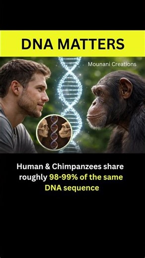 Human & Chimpanzees share roughly 98-99% of the same DNA sequence