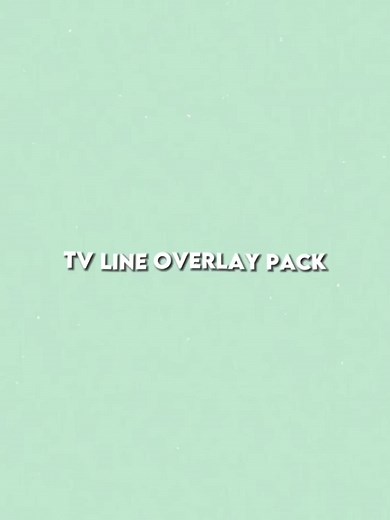 TV Line Overlay Pack for Video Editing