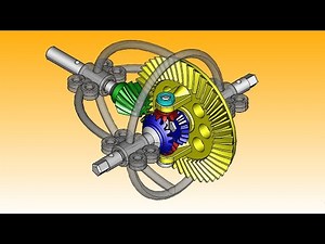 Differential, Differentialgetriebe / FreeCAD Differential gear / Animation with Python / 3D printing