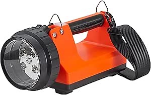Streamlight 45806 E-Flood LiteBox 1500-Lumen 4700 Candela Rechargeable Flood Beam Lantern with Heavy Duty Shoulder Strap Without Charger, Orange