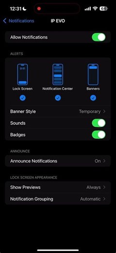 How to Activate Notifications on Your Phone (IP EVO)
