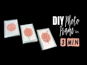 DIY Photo Frames with Minimalist Art Idea