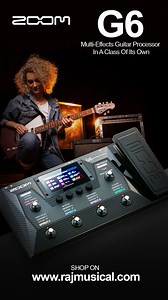 Zoom G6 Guitar Multi-effects Processor with 2-in/2-out USB 2.0 Audio...