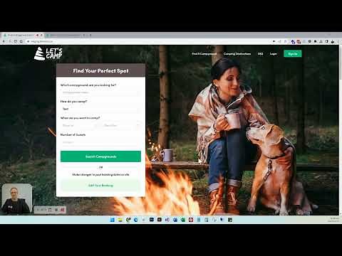 Creating a Booking on Let's Camp