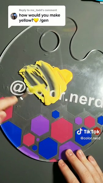 Replying to @mx_todd how to mix yellow. #colortheory #tiktokartschool #paintmixing #arttok