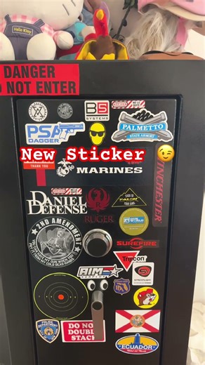 New Sticker for the safe! #gunsafe #2ndamendment #protection #sticker #signs #funny