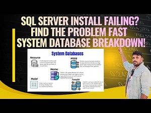 🎯Beginner Guide to Identify SQL Server Install Problems || ✍️Mastering System Databases #azuresql