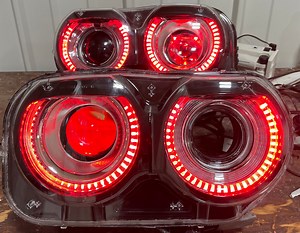 2015-2023 Dodge Challenger RGBW Flow Series LED Halo DRL Prebuilt Head