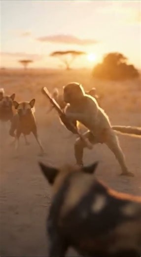 Monkey vs Wild Dogs: Epic Battle For Survival! #Animals #Wildlife #Survival