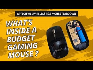 Wireless Gaming Mouse Disassembly | Aptech W61 Teardown
