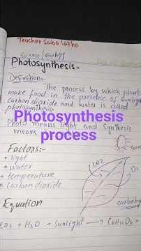 Photosynthesis Lecture |Biology / Science| Urdu and English#biology #science #education