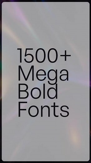 1500+ Mega Bold Fonts Bundle - Free Fonts - Display Fonts #fonts #fontstyle #typography #logo
