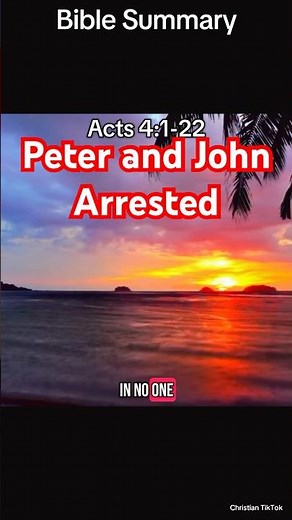 Acts 4:1-22 Summary #bible #biblesummary #biblestudy #dailydevotion #devotional #acts