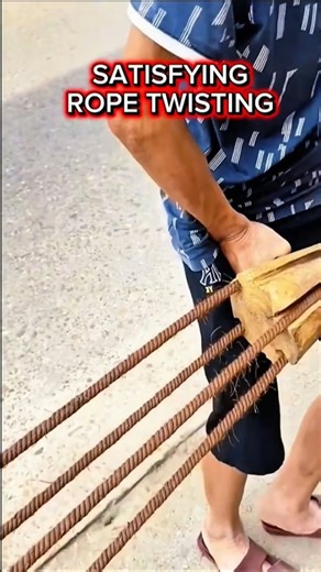 Traditional Rope Making Tool – Satisfying Cable Twisting Craftsmanship.