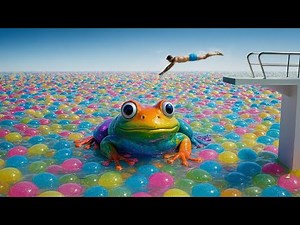 Giant Jelly Creatures: Diving Into Colorful Jelly Explosions"