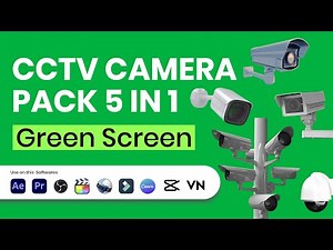 CCTV Camera Green Screen Pack (5 in 1) — Security Camera Overlay Free Download