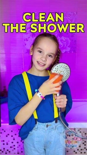 🧽Sparkly Bathroom Adventures: Kid-Friendly Cleanup Fun!💦