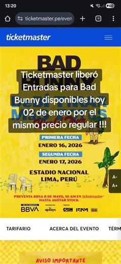 Entradas Platinum de Bad Bunny Disponibles Ahora