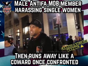 330K views · 2.5K reactions | ⚠️*GRAPHIC LANGUAGE WARNING* Here is a member of the mob that the media refuses to acknowledge even exists. Watch as the coward runs away once confronted‼️ Portland needs to get control of this type of behavior. | The Social Media Delinquent | Facebook