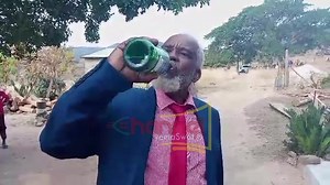 THE BISHOP TAKING A SIP OF SIBEBE BREW | Channel S - Yemaswati TV