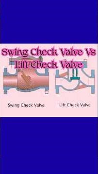 Swing Check Valve Vs Lift Check Valve