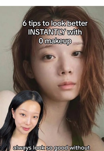 6 tricks kpop idols do to look better INSTANTLY with 0 makeup!! #glowup #glassskin #nomakeupmakeup #beautyhacks #beautytips