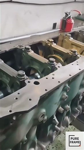 Line Boring an FH Engine Block After Bearing Failure | Precision Machining"🔧🔧🔧