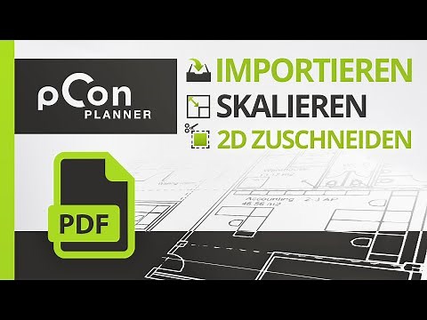 PDF Grundrisse schnell importieren, skalieren und zuschneiden | pCon.planner Tutorial
