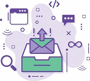 Mail Client UI Stock Illustration, Send All Interface, Outbound...