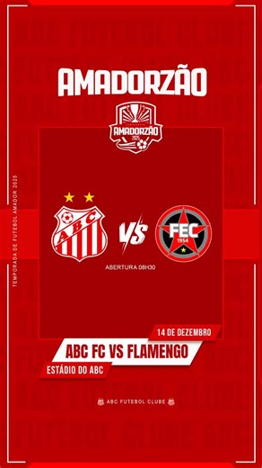 ABC AMADOR FOZ on Instagram: "FINAL AMADORZÃO 2025 – CHEGOU O GRANDE MOMENTO! Neste domingo, 14/12, todos os caminhos levam ao ESTÁDIO DO ABC, para a data mais importante do ano no calendário do futebol de Foz do Iguaçu. É dia de decisão, é dia de arquibancada cheia, é dia de viver a verdadeira paixão pelo nosso futebol! 💥 Abertura oficial: 08h30 ⚽ Início da grande final: 09h00 E o melhor: a entrada é 1kg de alimento não perecível, apoiando o projeto “Massa é ser solidário” - Rede Massa Além de