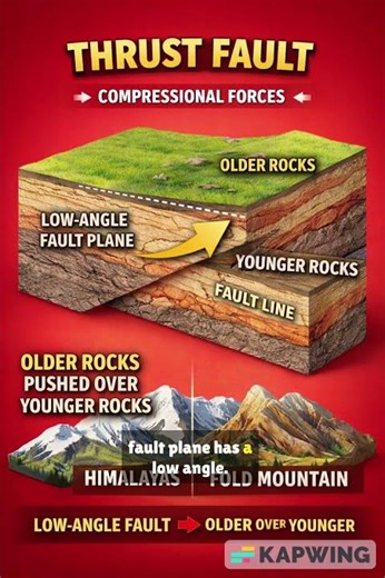 Short explanation of Thrust fault.